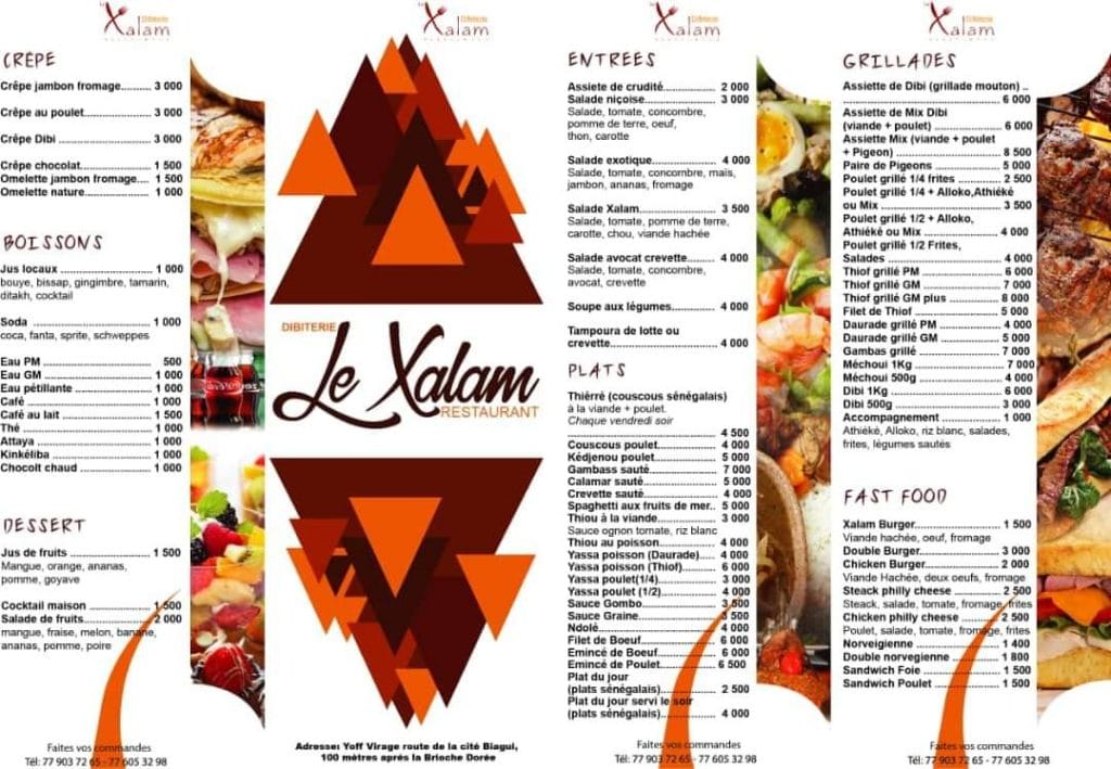 Restaurant le Xalam Dakar - Avis, Menu, photos » Senegal Ndiaye