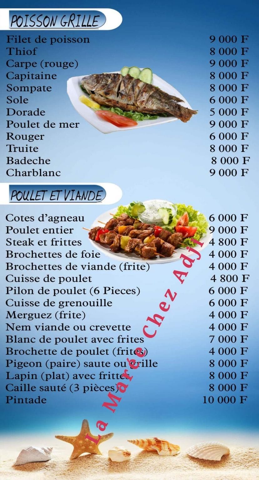 La marée Dakar (Chez Adji) - Restaurant avis, Menu,Photos » Senegal Ndiaye