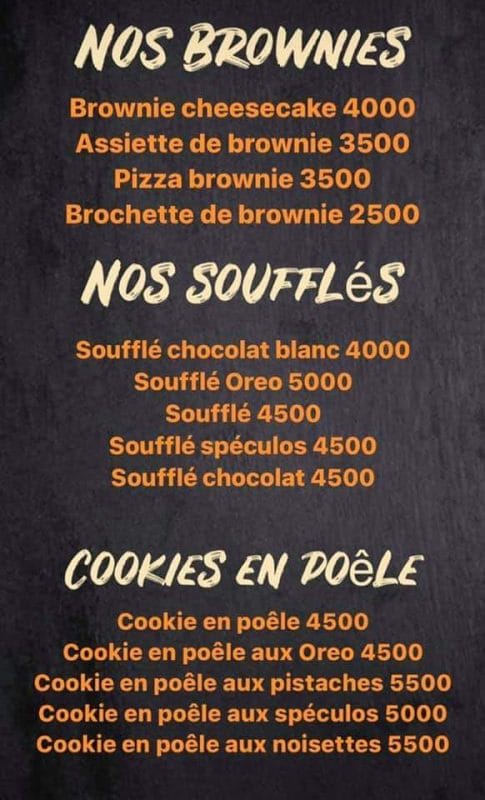 Chocolate Sarayi Dakar - Restaurant avis, Menu, Téléphone » Senegal Ndiaye